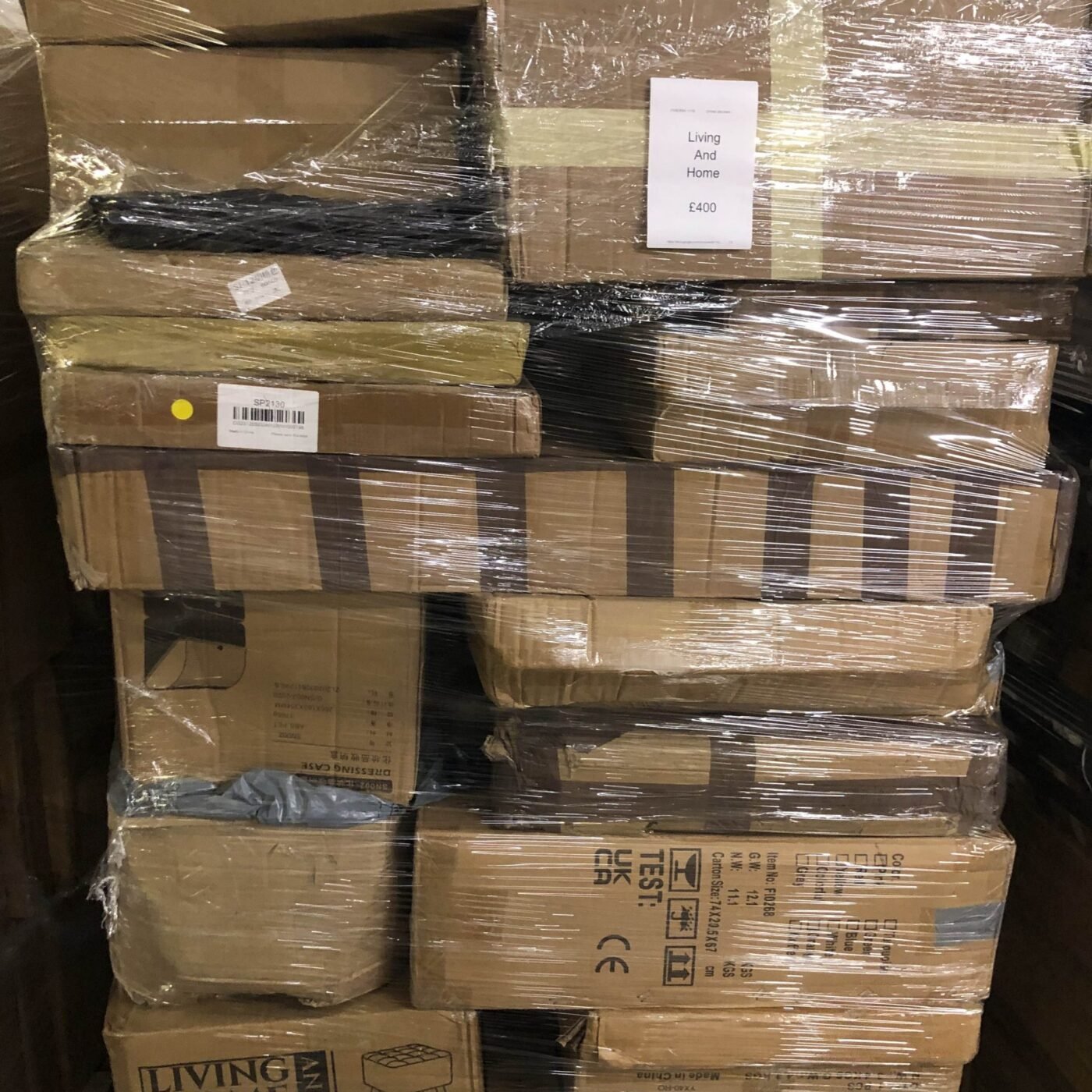 living and home returns 18 PALLETS - Stockport Pallet Warehouse